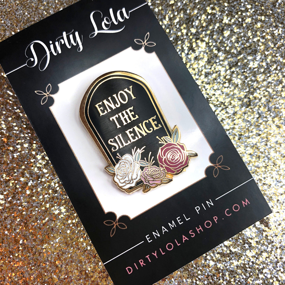 ENJOY THE SILENCE - ENAMEL PIN – DIRTY LOLA