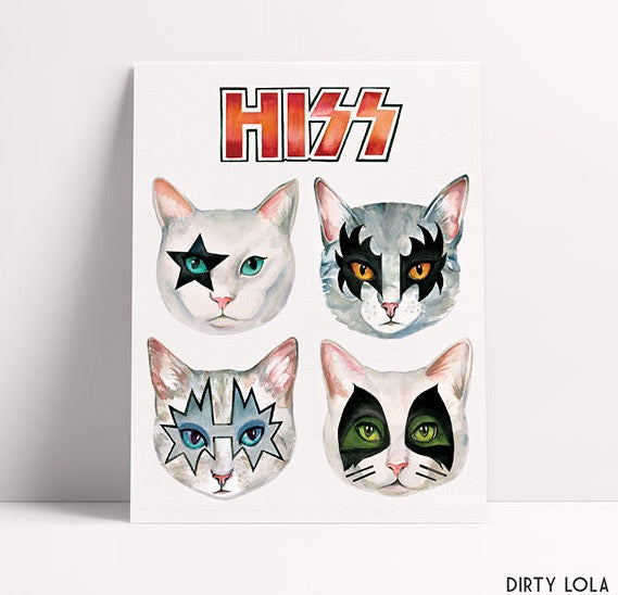 Hiss Art Print – DIRTY LOLA