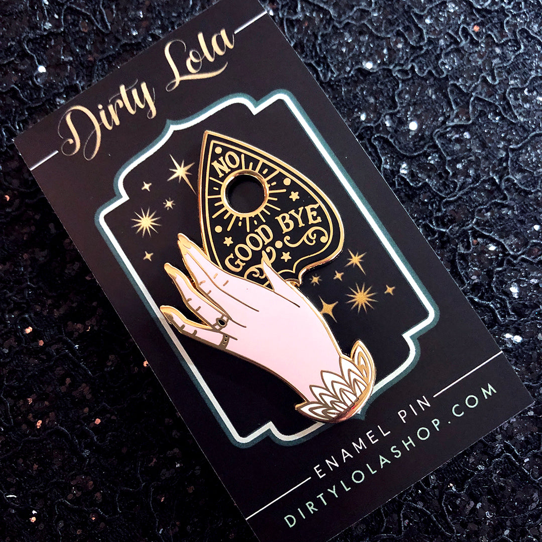 GOOD BYE - ENAMEL PIN – DIRTY LOLA